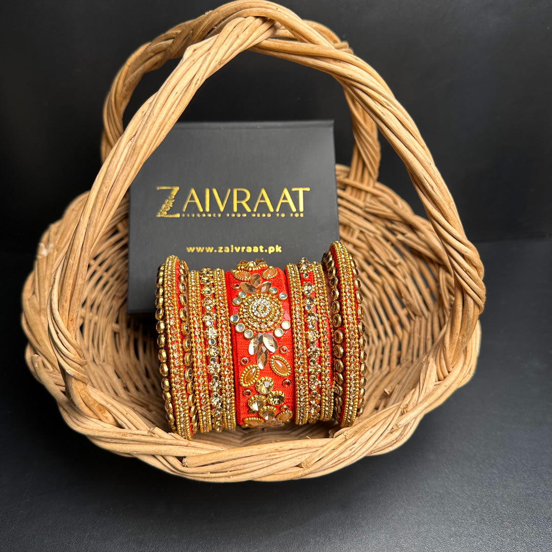 Silk thread wrapped bangle – Zaivraat
